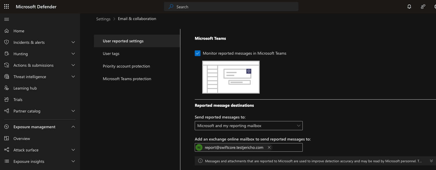 O365 Report Button Setup
